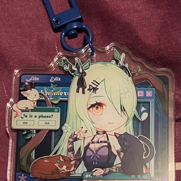 Hololive EN Advent | Fuwawa & Mococo Racing Queens | 3D Foreground Acrylic Keychains - Etsy