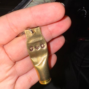 Bullet Keychain Hand Stamped Personalized Bullet Keychain Valentine's ...