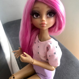 Pastel Pink Moon and Stars Top for SLIM MSD BJD | Etsy