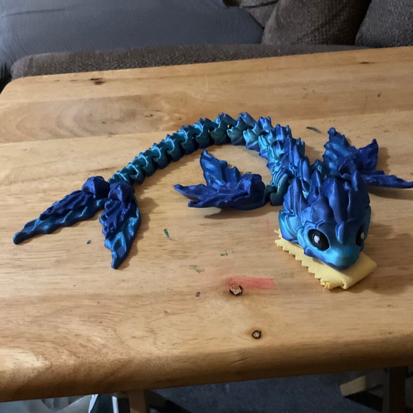 Mizu Element Dragon - 3d Printed Articulated Dragon - Etsy