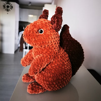 Crochet Pattern Squirrel / Crochet PATTERN Plush Toy / Amigurumi Stuff ...