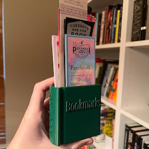 3D Printed Book Shaped Bookmark Holder Bookmark Display Book-style ...