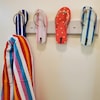 Flip Flop 4 Hook Wall Rack - Etsy