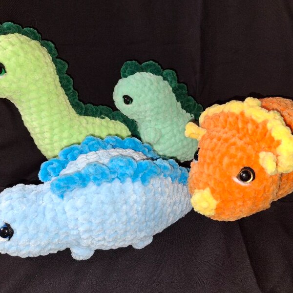 Dinosaur Jurassic World No Sew Crochet Pattern, No Sew Amigurumi ...