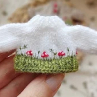 Maileg Mouse KNITTING PATTERN Sheep Cardigan for Big Sister on Easter ...