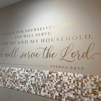 Custom Wall Decal Design, Bible Verse Scripture Vinyl Decal, Church ...