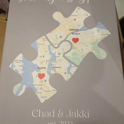 Exchange Student Map Port Washington New York USA - Etsy