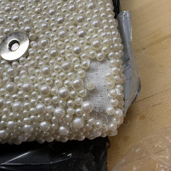 Blue Floral Beaded Clutch, Seed Bead Clutch Bag, Boho Handbag ...