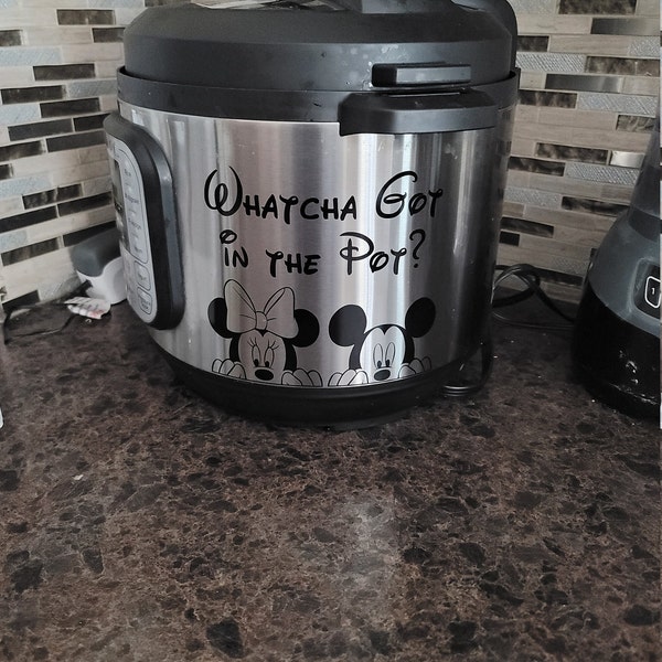 Whatcha Got in Pot, Mickey, Minnie, Disney, Instant Pot Decals, Instant ...