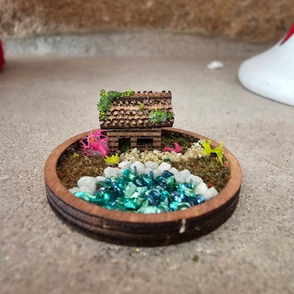 DIY KIT | Miniature Fairy Witch Desk | Dollhouse Apothecary Desk ...