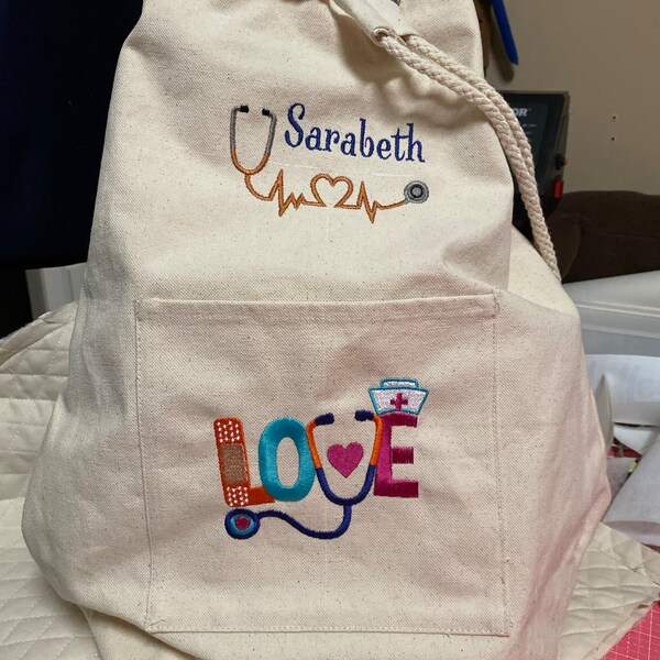 Love Nurse - Machine Embroidery Design - Etsy