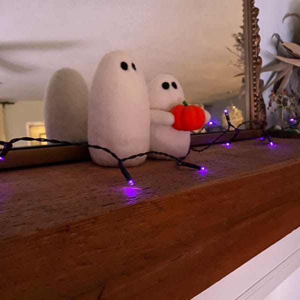 Handmade Wool Felted Ghosts | Halloween Decor - Etsy