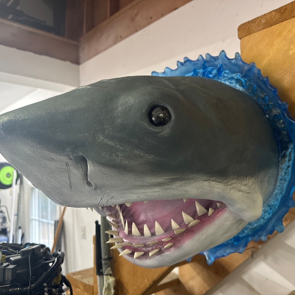 Large Bruce the Shark Jaws Wall Hanging Bust Prop - Etsy