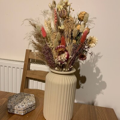 Matte Textured 'sweet Jar' Vase With Optional Dried - Etsy