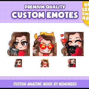 Custom Animated Emotes Emojis Sub Emotes for Your Twitch - Etsy