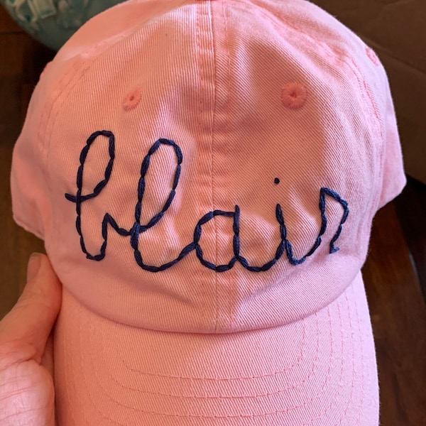 Youth Custom Hand Embroidered Baseball Hat - Etsy