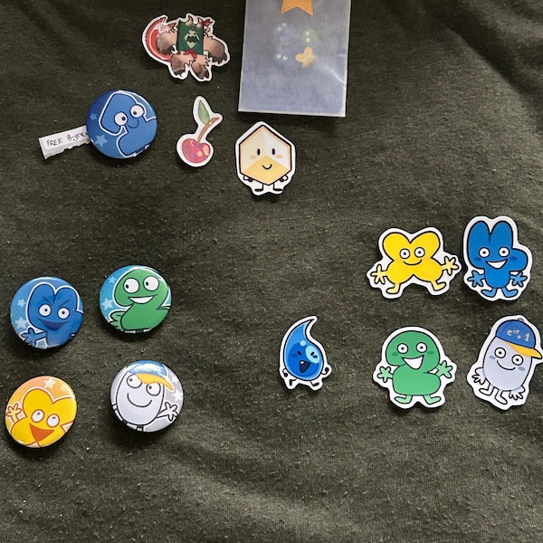 Small BFDI Algebralien Object Show Vinyl Stickers - Etsy