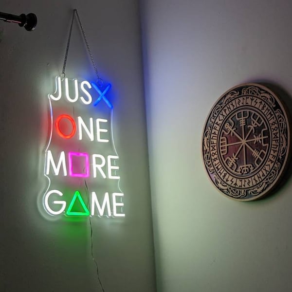 Gaming Remote Custom Neon Sign - Game Pad Neon Sign - LED Sign for Game ...