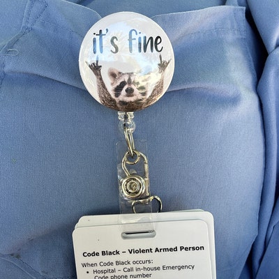 Funny Badge Reel ER Nurse Badge Reel Medical ID Badge Nurse Badge Reel ...