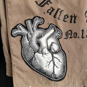 Skeleton Back Patch Black Metal Back Patch, Goth Backpatch, Death ...