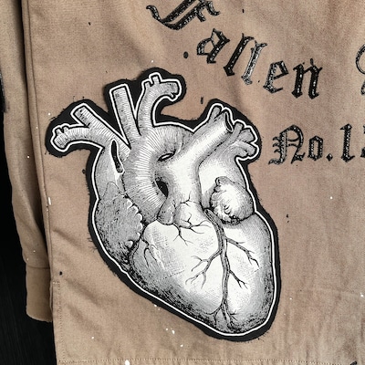 Skeleton Back Patch Black Metal Back Patch, Goth Backpatch, Death ...