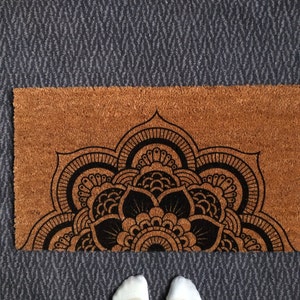 Mandala Door Mat Boho Pagan Wiccan Hippie Sacred - Etsy