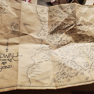Map of Redwall: Aged, Handmade, Hand Drawn, Authentic Gift, Fantasy Art ...