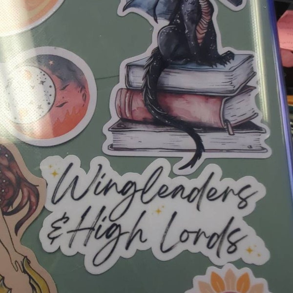 Wingleaders & High Lords Sticker, Bookish Sticker, Fourth Wing, Iron ...
