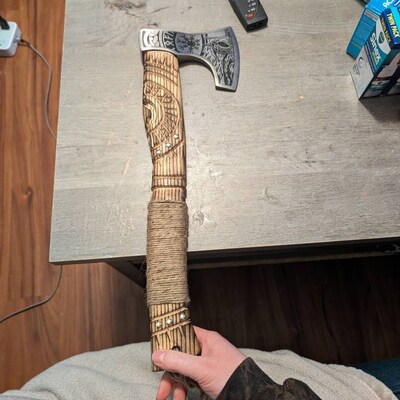 Best Christmas Viking Axe Home Gifts , Hand Forged Carbon Steel , Ash ...
