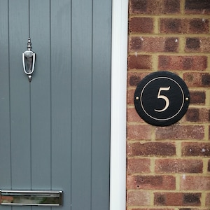 Personalised Large Green Slate House Number Number One to | Etsy UK