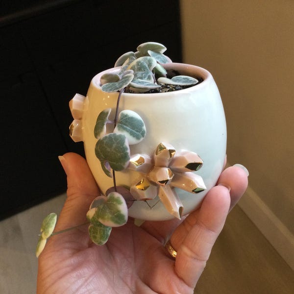 Galaxy Crystal Mug With 22k Gold - Heaven and Earth - Geode Mug, Galaxy ...