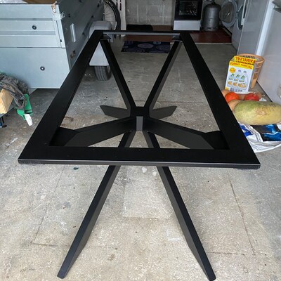 TABLE FRAME 4V With Reinforcing Frame for Stone and Marble Slabs. Table ...