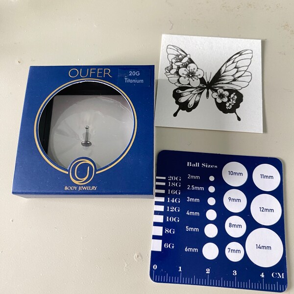 THREADLESS Push Pin Flat Back 16G/18G/20G Labret Stud,implant Titanium ...