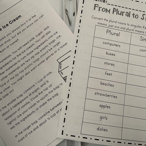 Kindergarten Worksheets Review Packet for Entering 1st Grade • Reading ...