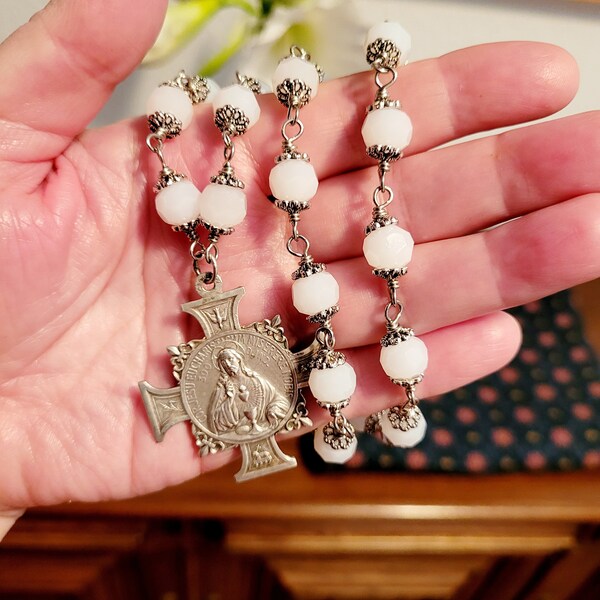 Traditional Catholic Rosary Beads, Adoration, Eucharistic Rosary, First ...