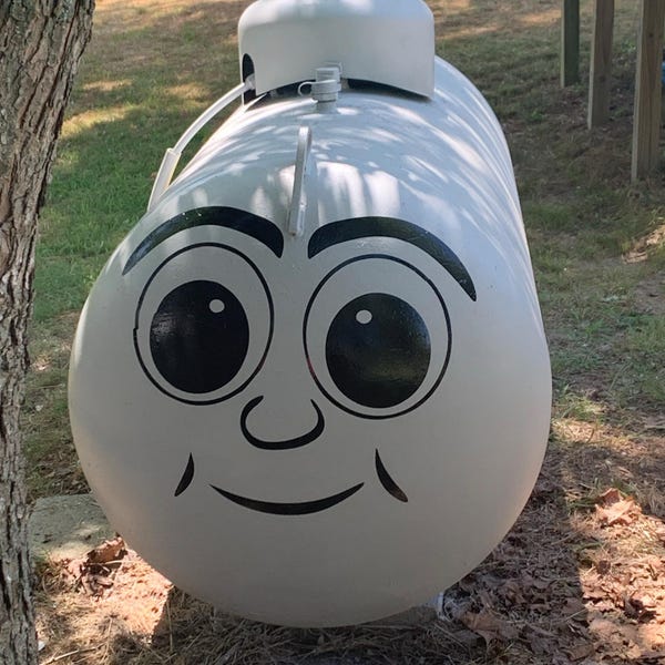 Funny Face Propane Tank Decal - Quality Vinyl Sticker - Etsy