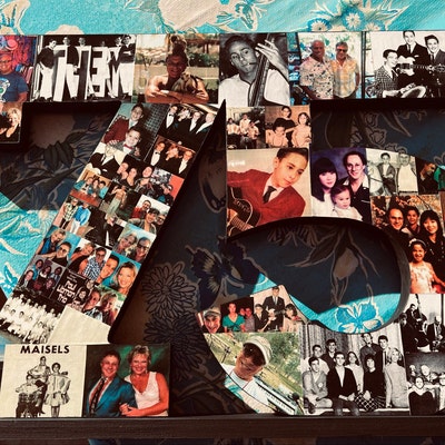 Freestanding Letter, Photo Collage Letter, Single Character, Wood 3D ...