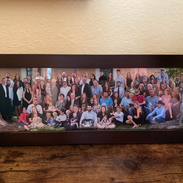 5x15" Panoramic Picture Frame in 1x1 Flat Style and Vintage Color of ...