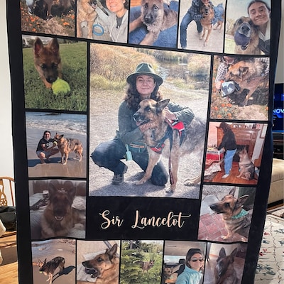 Custom Photo Quilt, Photo Quilt, Memory Quilt,dog Quilt,dog Mom,dog ...