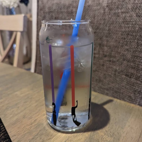 Color Changing Sword Glass Cup | 16 or 20 Oz Iced Coffee Tumbler | Wars ...