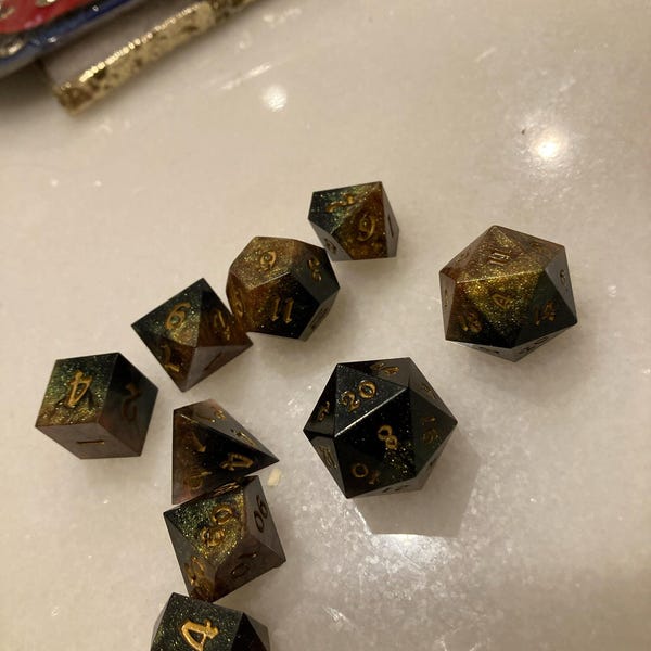 Kelp Forest - 9 Piece Dice Set - Etsy
