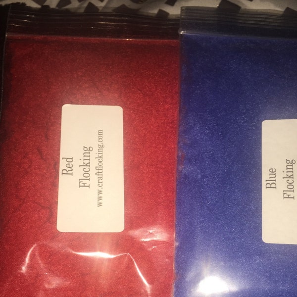 Flocking 1 Oz Pkg - 50 Colors Available!!! You Choose the Color You ...
