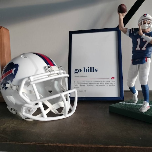 Buffalo Bills Wall Art, Go Bills Shadow, Buffalo NY Decor, 716, Buffalo ...