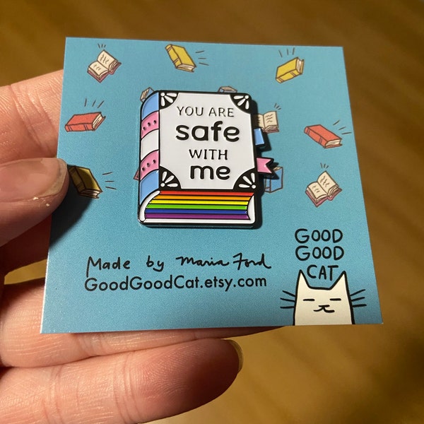 You Are Safe With Me // Enamel Pin // Pride - Etsy