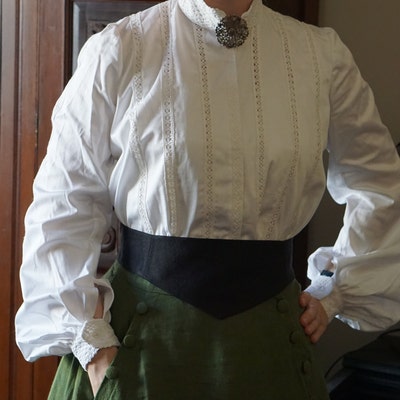 Blouse alice in Edwardian Victorian Style - Etsy