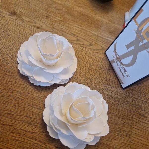 Paper Rose#7 Templates, Rose Svg, Paper Flower Svg, 3D Paper Flowers ...