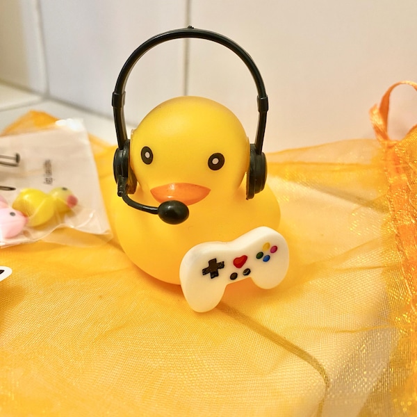 Gamer Rubber Duck With Headset: Game Room Decor, Stocking Stuffer - Etsy