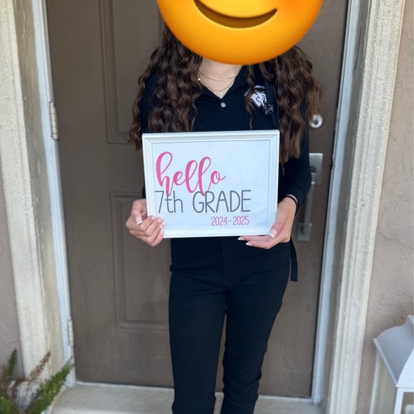 First Day of 7th Grade Sign, Printable First Day of 7th GRADE SIGN Hot ...