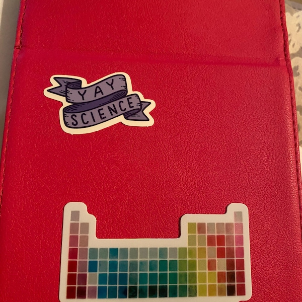 Sticker // Vinyl Holographic Periodic Table, Science Art 3 Inches ...