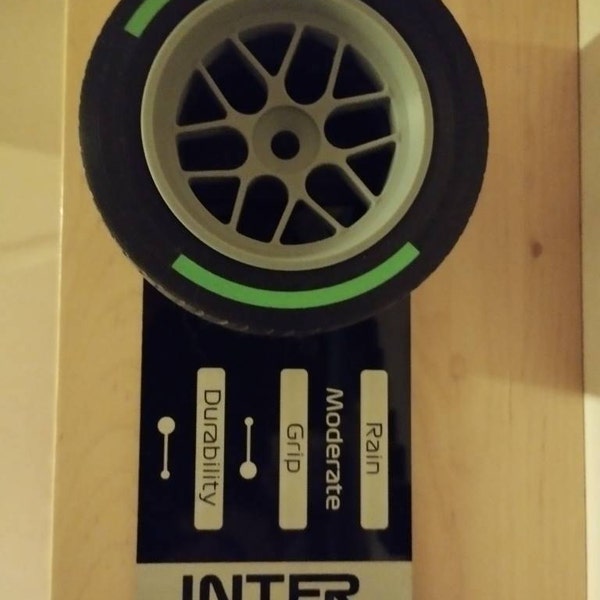 F1 Tyres WITH Panel - CHOOSE YOURS - Formula 1 Race Car Parts - Grand ...